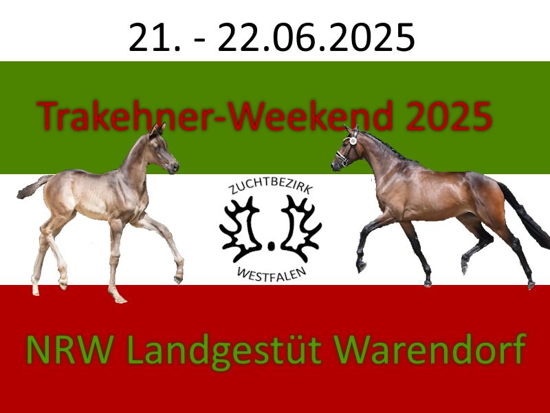 Trakehner weekend im ZB Westfalen am 21. und 22. Juni im NRW Landgestüt